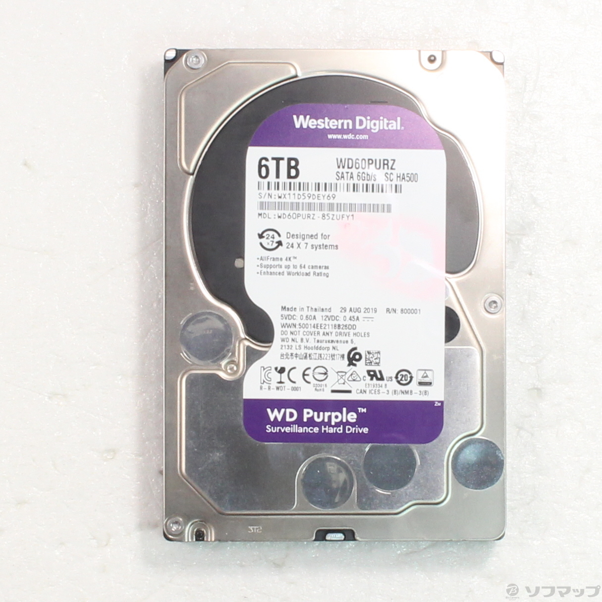 【中古】WD60PURZ [2133055806230] - リコレ！|ビックカメラグループ ソフマップの中古通販サイト