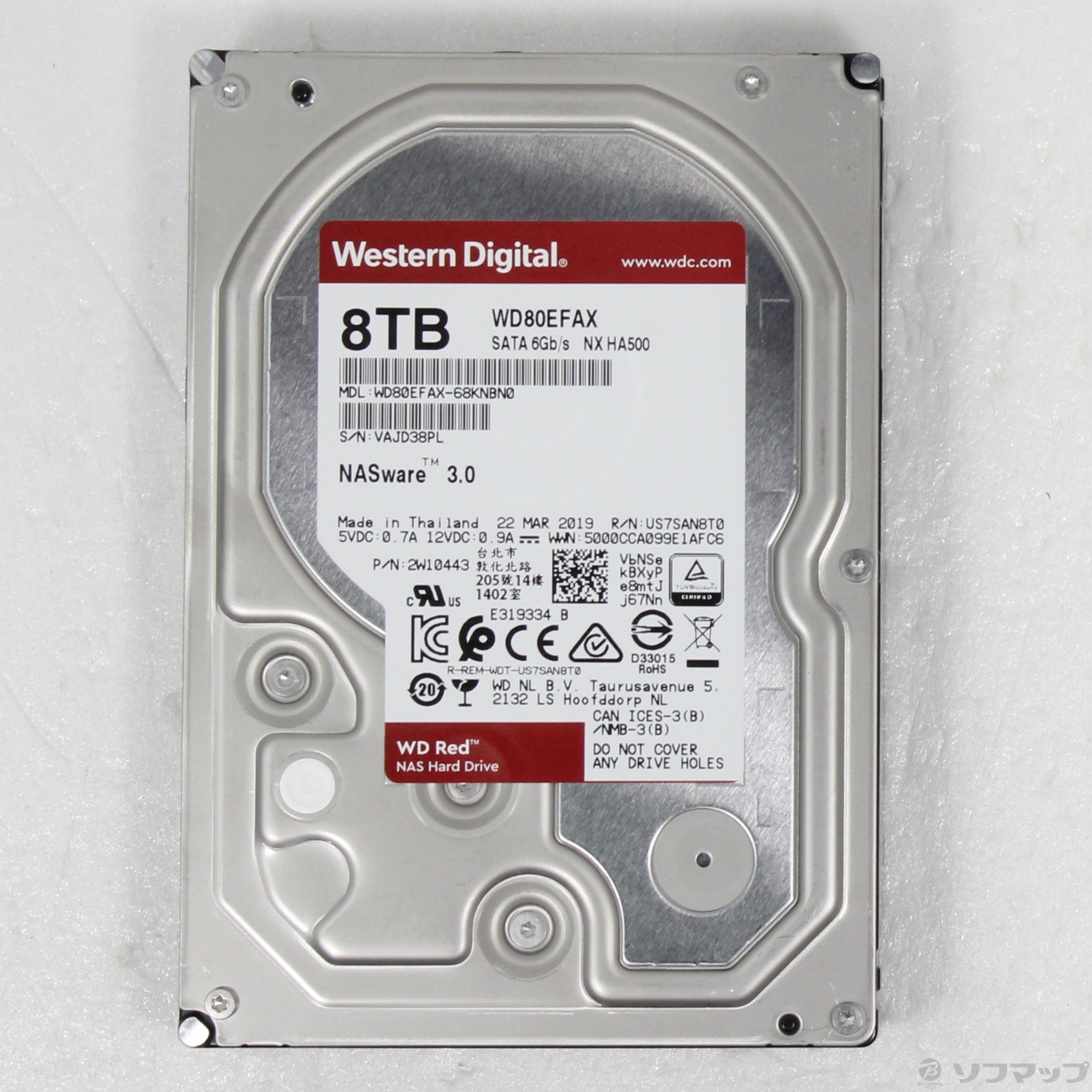 【中古】WD80EFAX [2133055829239] - リコレ！|ビックカメラグループ ソフマップの中古通販サイト