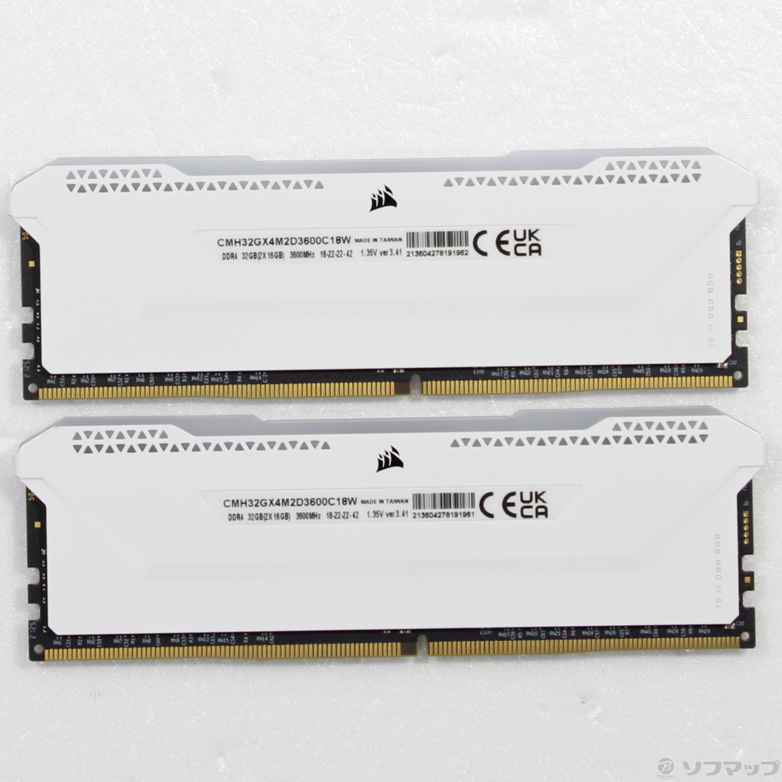 【中古】CMH32GX4M2D3600C18W 32GB 16GB×2枚組 [2133056001405] - リコレ！|ビックカメラグループ ...