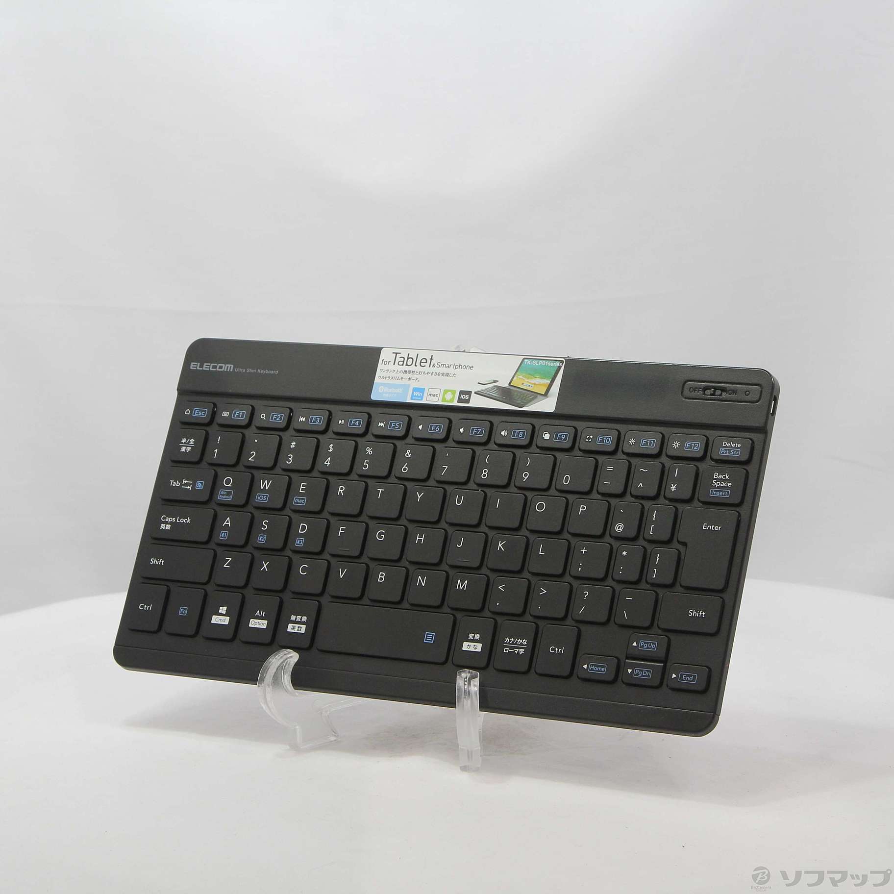 【中古】Bluetooth ウルトラスリムキーボード TK-SLP01BK ブラック [2133056317032] - リコレ！|ビックカメラグループ ソフマップの中古通販サイト