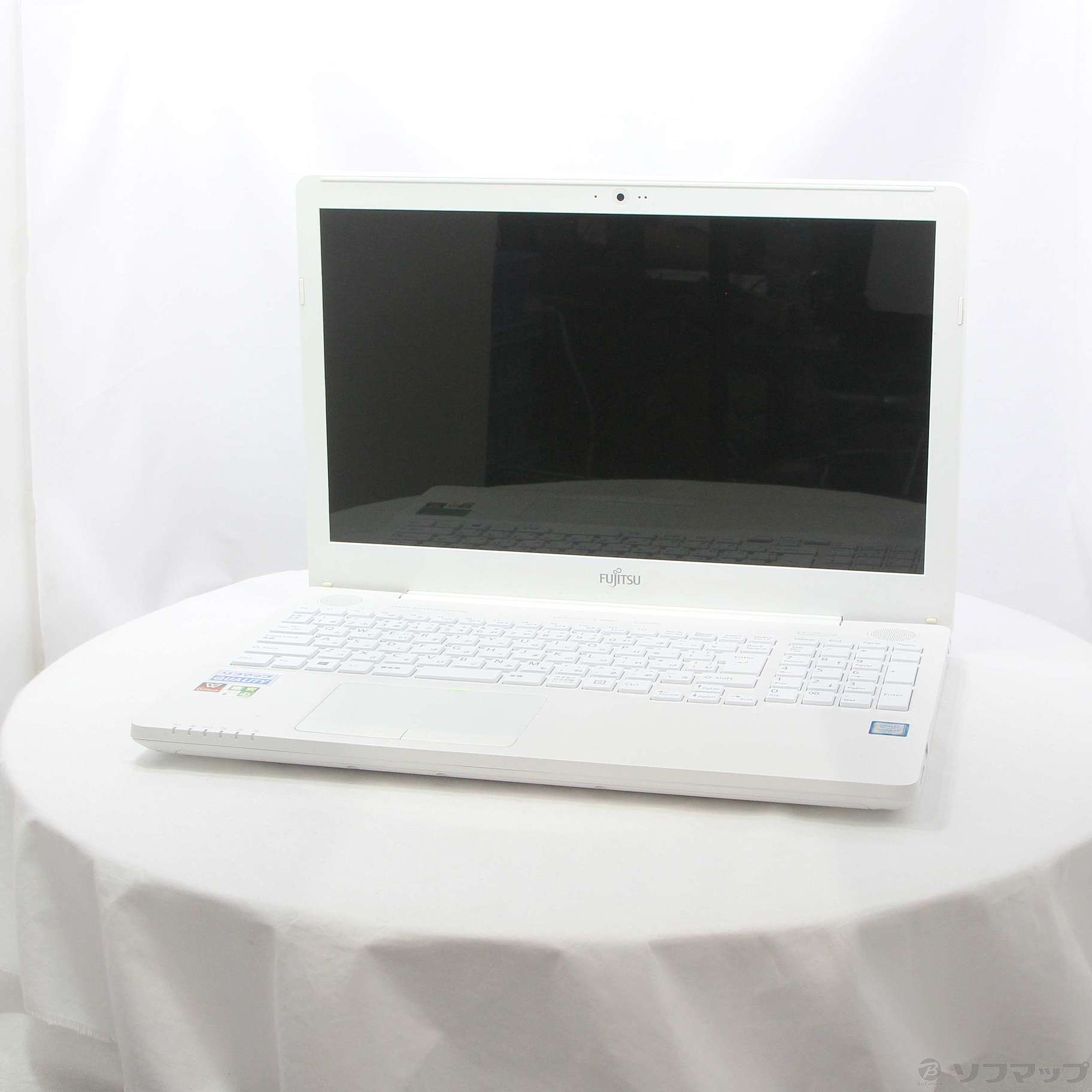 【中古】格安安心パソコン LIFEBOOK AH50／C2 FMVA50C2WP プレミアムホワイト 〔Windows 10〕 [Core-i7-7700HQ (2.8GHz)／4GB ...