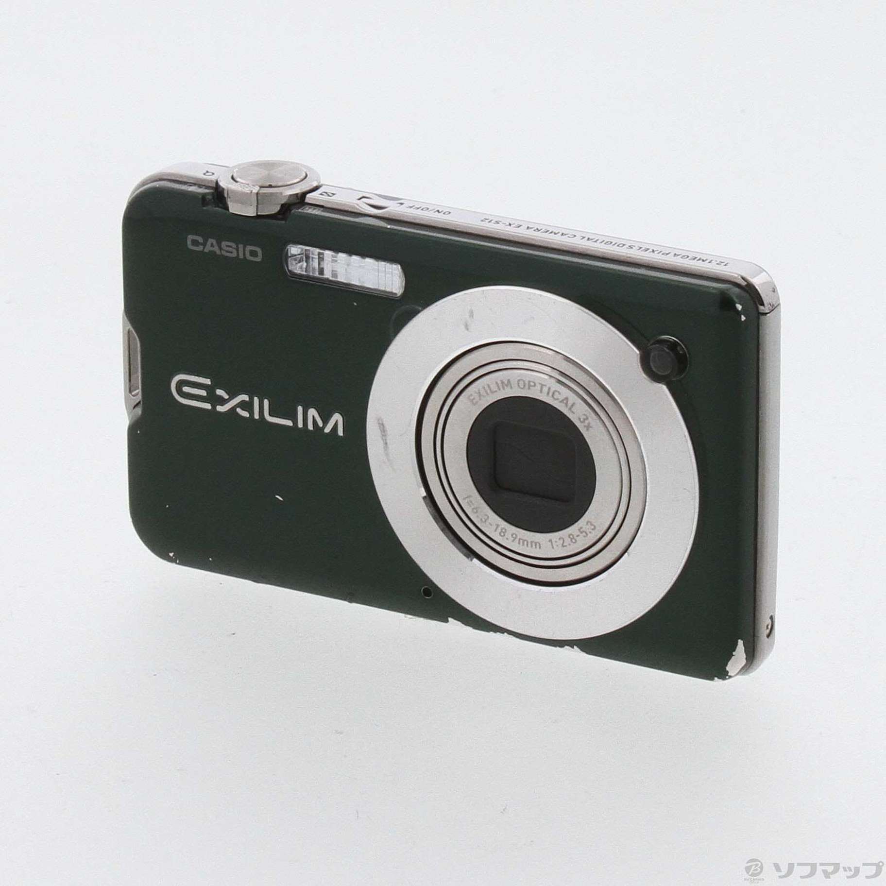 【中古】EXILIM CARD EX-S12 GN (1210万画素／3倍ズーム／グリーン) [2133058649773] - リコレ ...