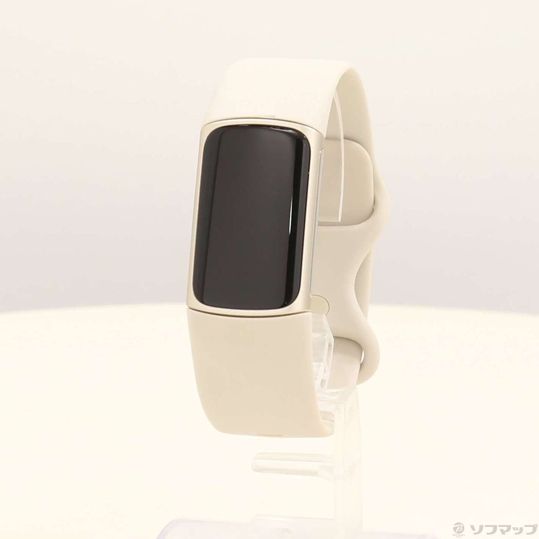 【中古】〔展示品〕 Fitbit Charge5 FB421GLWT-FRCJK ルナホワイト／ソフトゴールド [2133060044320 ...