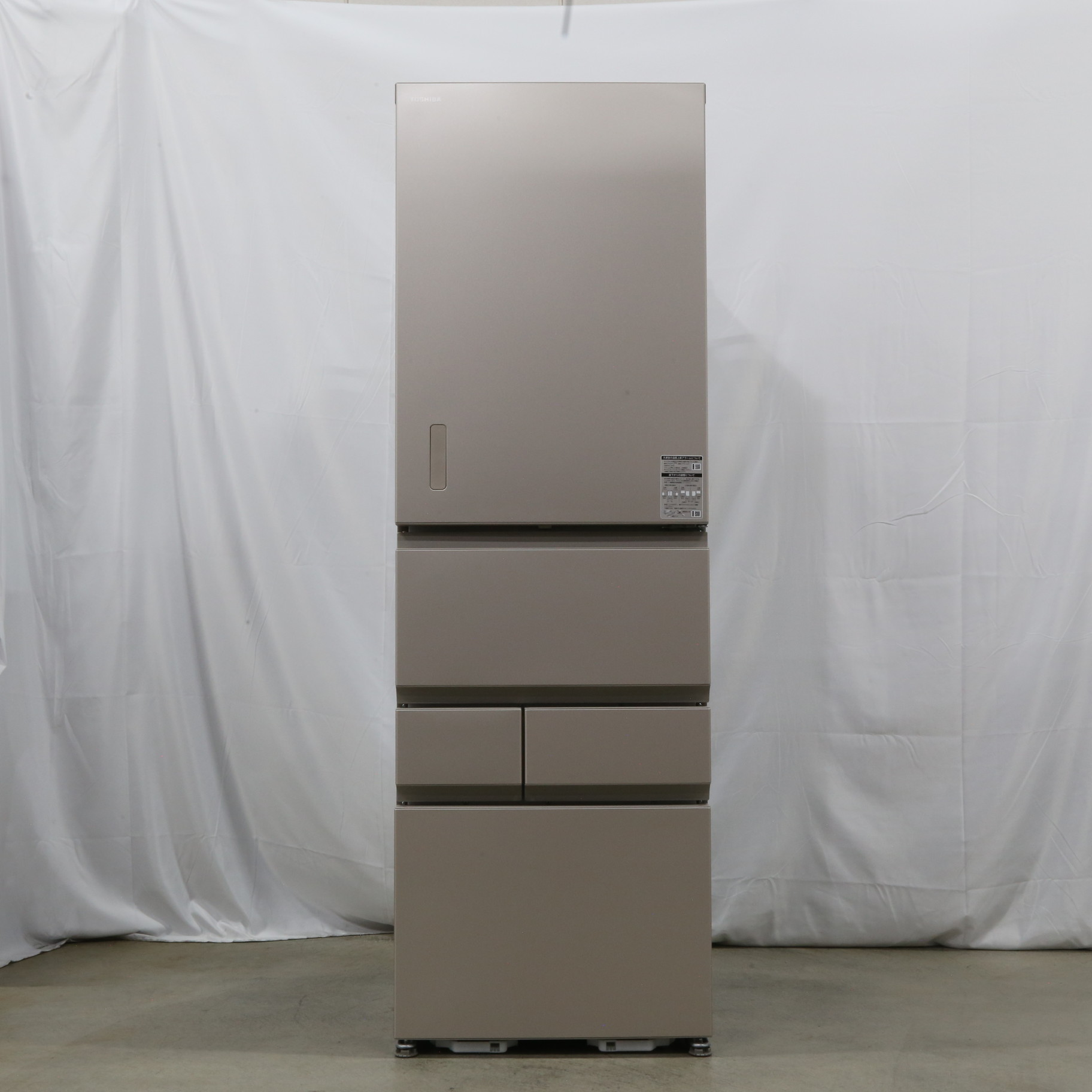 【中古】〔展示品〕 冷蔵庫 VEGETA（ベジータ）GTMシリーズ エクリュゴールド GR-W450GTM-NS [幅60cm ／452L ／5ドア ／右開きタイプ ／2024年 ...