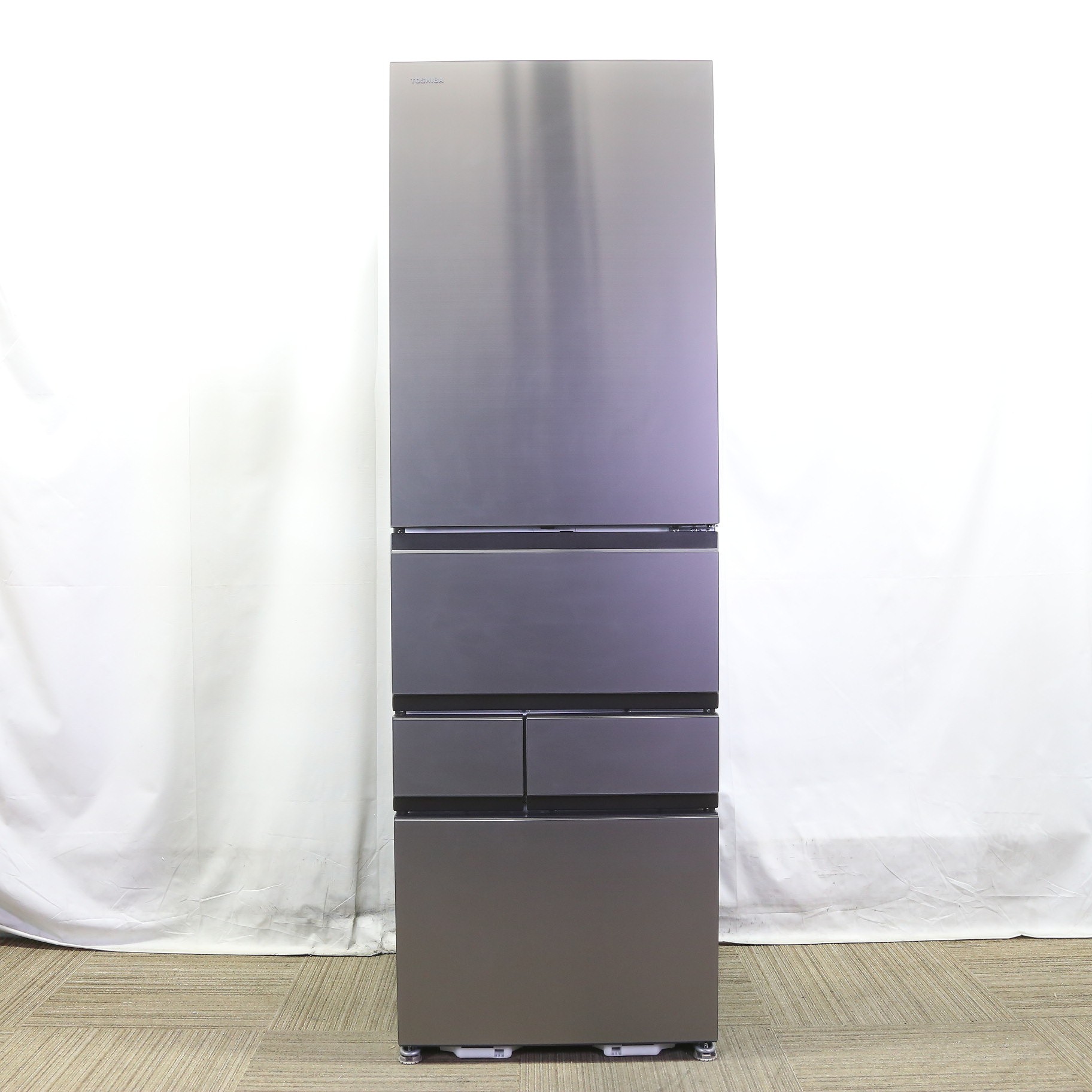 【中古】〔展示品〕 冷蔵庫 VEGETA（ベジータ）GTシリーズ フロストグレージュ GR-W450GT-TH [幅60cm ／452L ／5ドア ／右開きタイプ ／2024年 ...