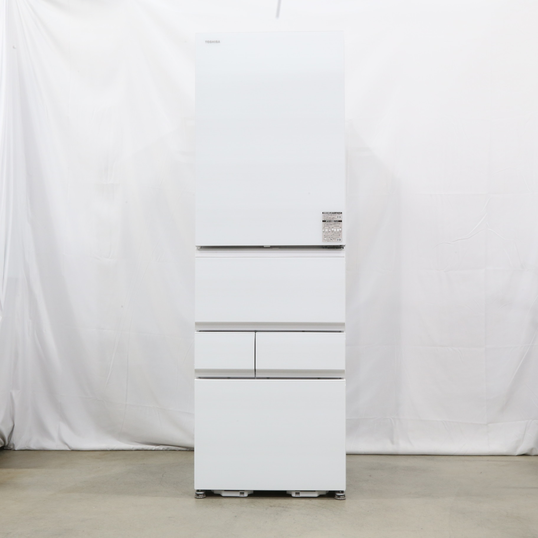 【中古】〔展示品〕 冷蔵庫 VEGETA（ベジータ）GTシリーズ フロストホワイト GR-W450GT-TW [幅60cm ／452L ／5ドア ／右開きタイプ ／2024年 ...