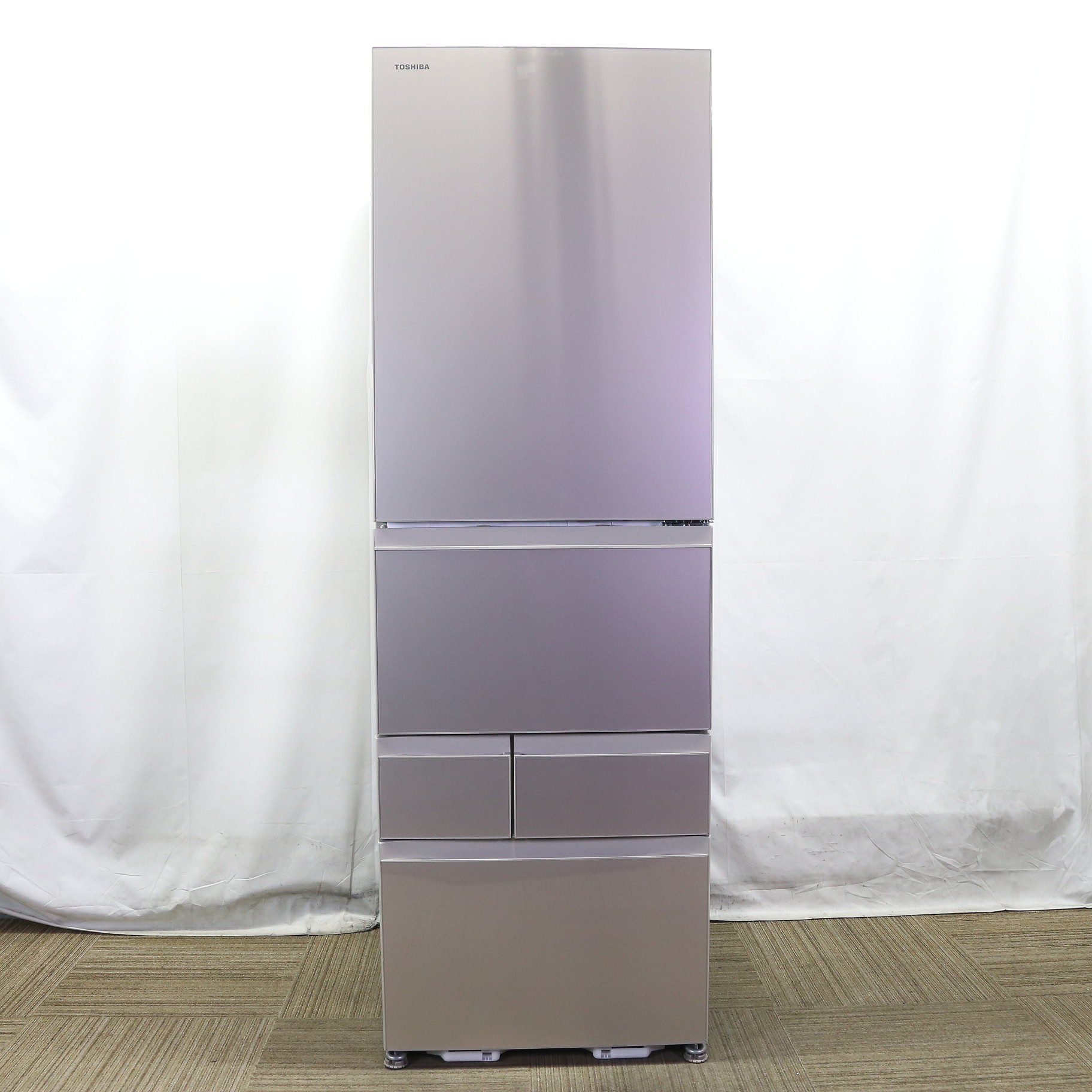 【中古】〔展示品〕 冷蔵庫 VEGETA（ベジータ）GSKシリーズ サテンゴールド GR-W470GSK-EC [幅60cm ／465L ／5ドア ／右開きタイプ ／2024年 ...