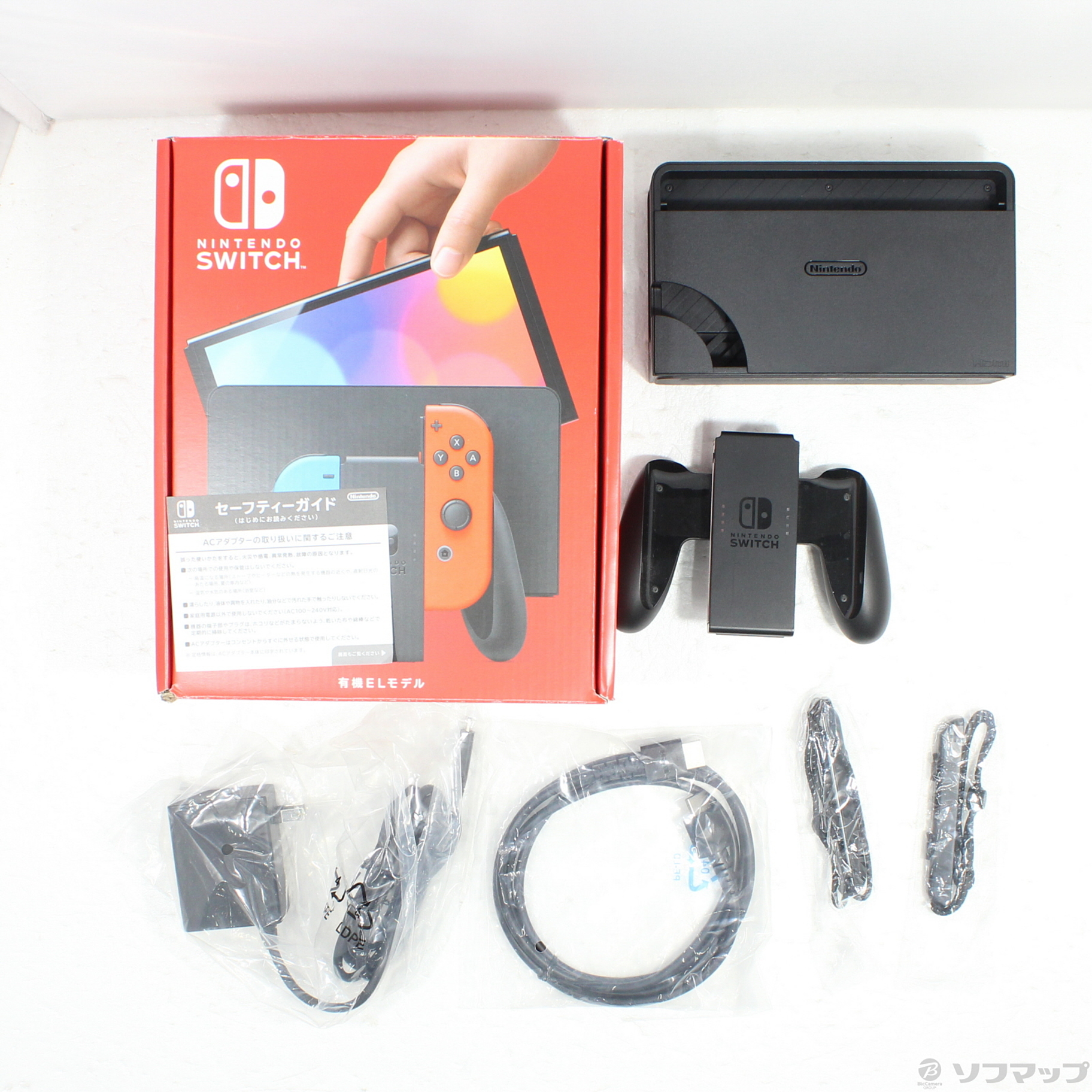 【中古】Nintendo Switch 有機ELモデル Joy-Con(L) ネオンブルー／(R) ネオンレッド [2133065176538] - リコレ！|ビックカメラグループ ソフマップ ...