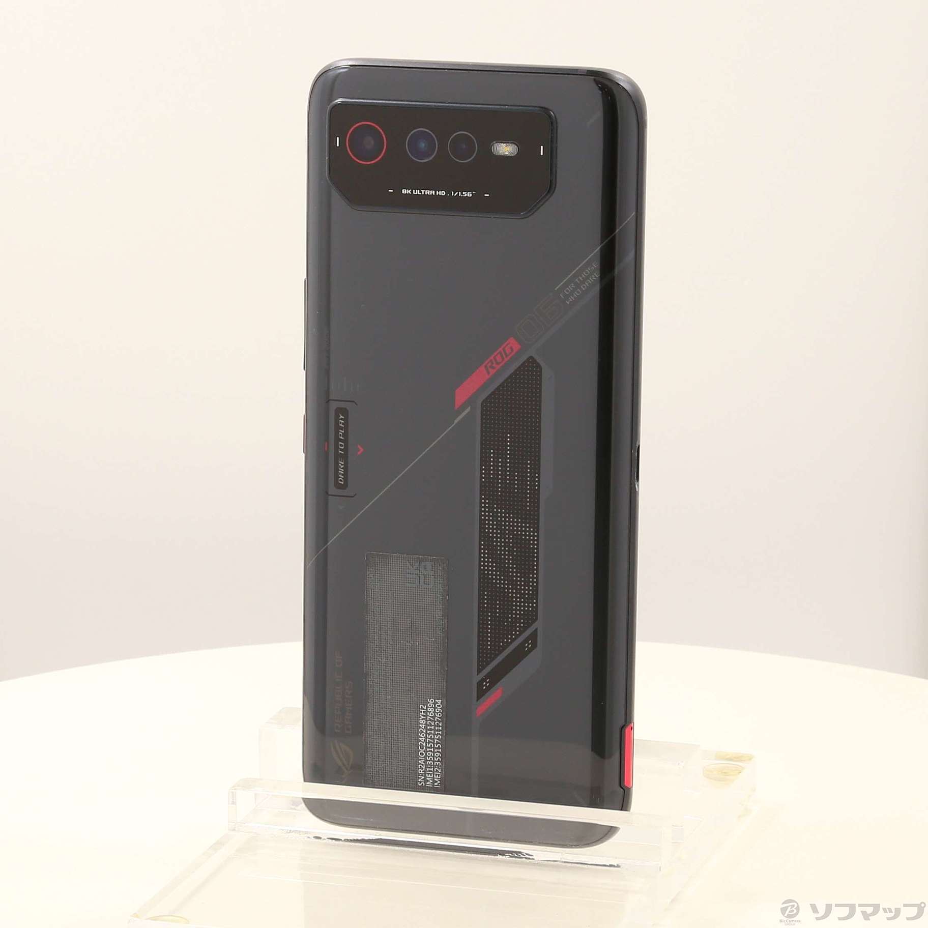 【中古】ROG Phone 6 256GB ファントムブラック ROG6-BK12R256 SIMフリー [2133066655674 ...
