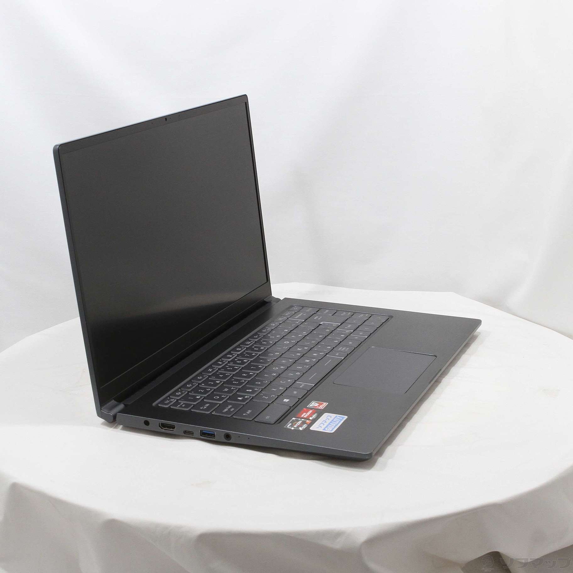 【中古】Modern 15 A5 Modern-15-A5M-570JP カーボングレイ 〔Windows 10〕 [Ryzen-7-5700U (1.8GHz)／16GB／SSD512GB ...