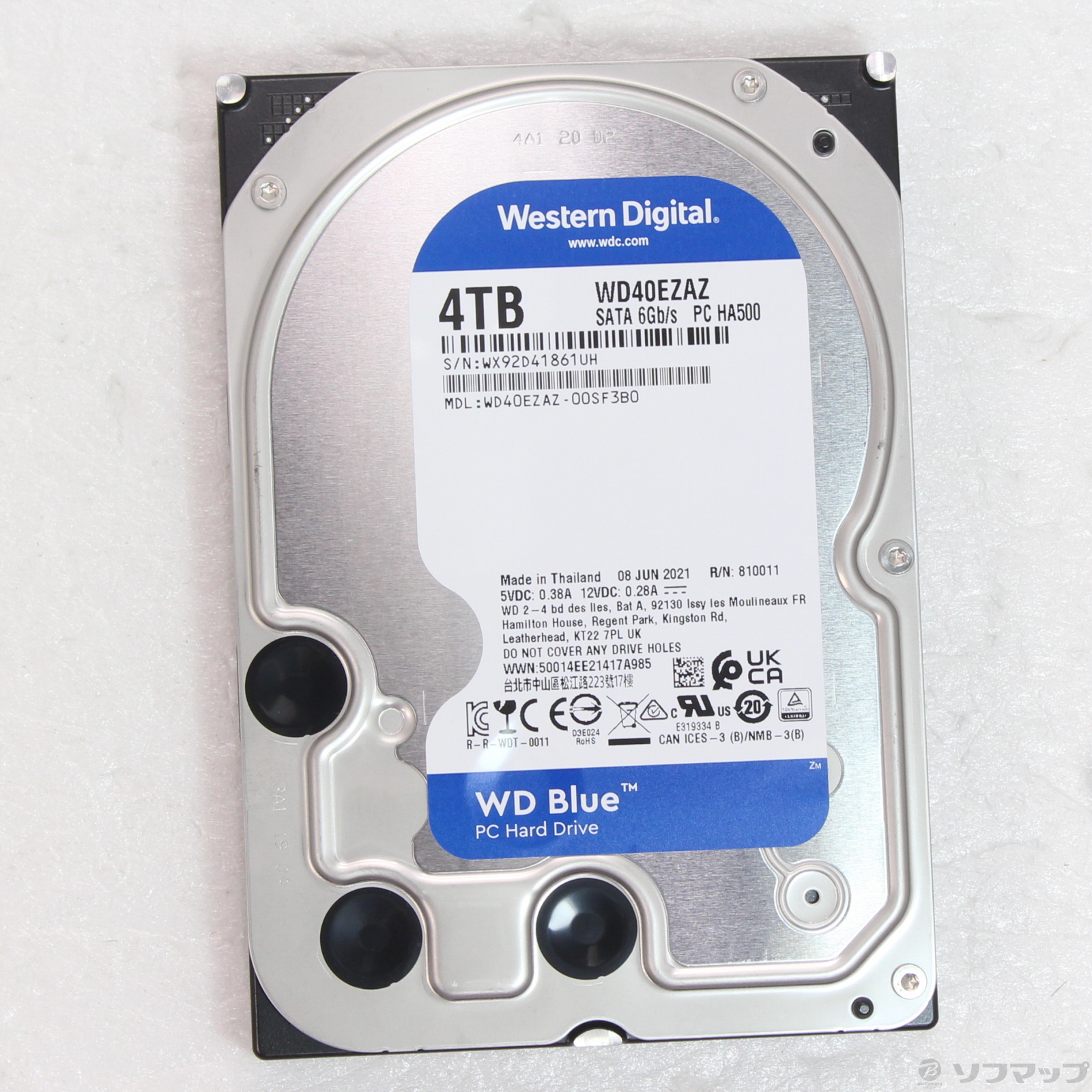 【中古】WD40EZAZ [2133070285065] - リコレ！|ビックカメラグループ ソフマップの中古通販サイト