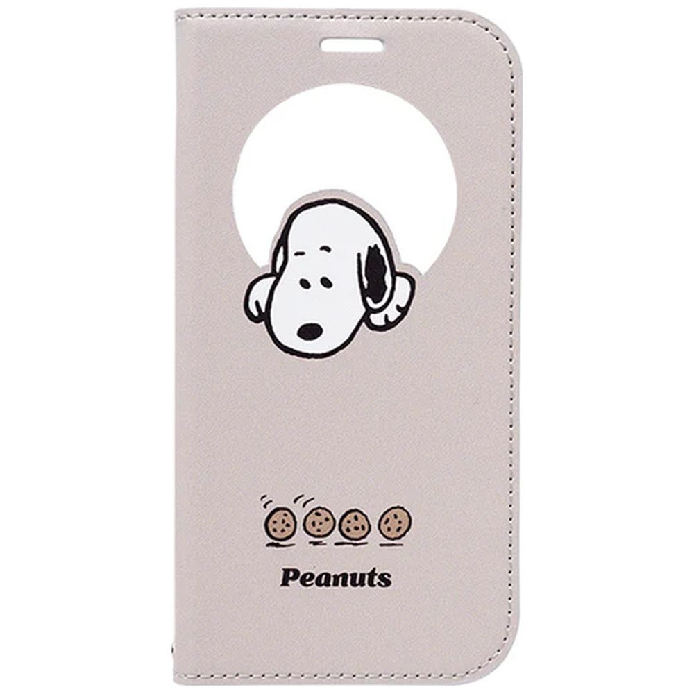 iPhone 16 （6.1インチ） PEANUTS/ピーナッツ CERTA フリップ窓付きダイアリーケース スヌーピー/ベージュ/クッキー 669-979198｜の通販はソフマップ[sofmap]