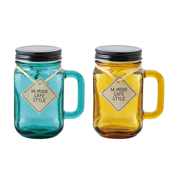 カラーズ ガラス ドリンクジャー 約450ml ペアセット（2個入り） ブルー×イエロー｜の通販はソフマップ[sofmap]