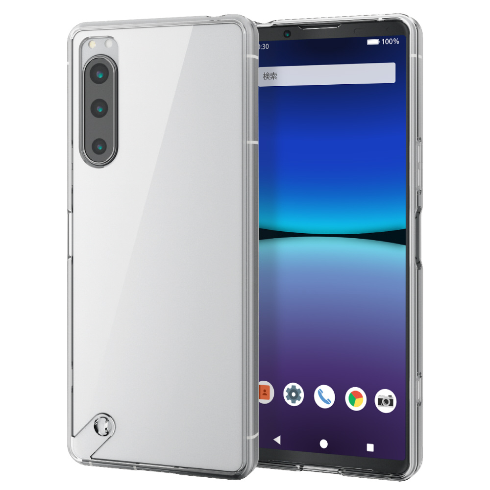 Xperia 5 IV ( SO-54C / SOG09 ) ケース カバー ハイブリッド フォルティモ 耐衝撃 衝撃吸収 スリム カメラ周り保護 ストラップホール付 高透明 黄変防止 極み ...