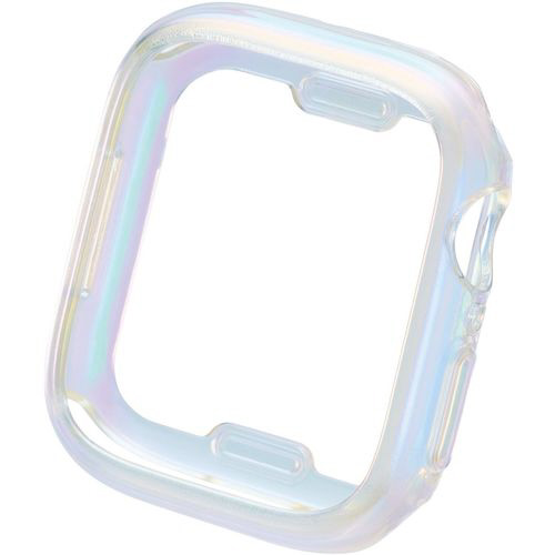 アップルウォッチ カバー Apple Watch Series 9 / 8 / 7 [ 41mm ] バンパー ソフト ケース 側面保護 &me オーロラクリア AW-23BBPUACR｜の ...