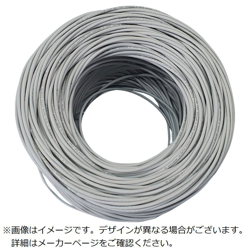TRUSCO LANケーブル カテゴリ6 100m グレー TUTPCAT6100G｜の通販はソフマップ[sofmap]