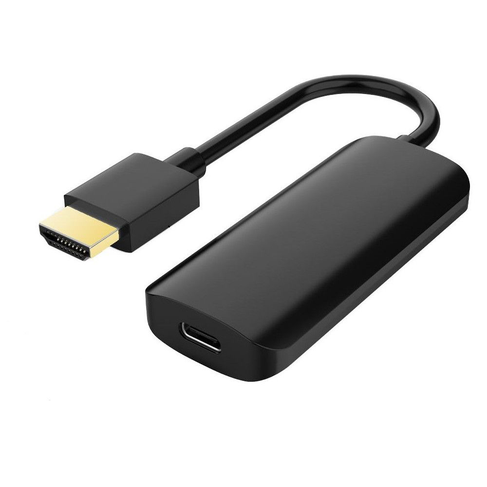 映像変換アダプタ [HDMI オス→メス USB-C＋USB-Aオス給電] 4K対応 ブラック LAD-HMCFMF｜の通販はソフマップ[sofmap]