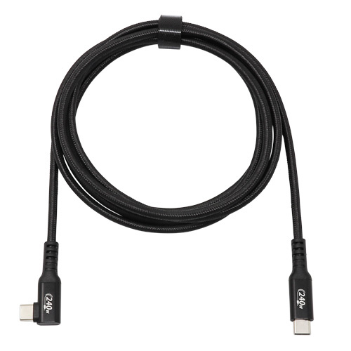 USB-C ⇔ USB-Cケーブル [充電 /転送 /2m /USB Power Delivery /240W /USB2.0 /L型] ブラック U20CC-LM20P24｜の通販は ...
