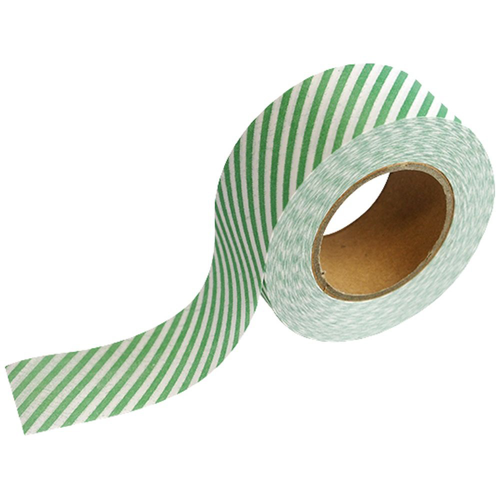 紙自着テープ 25mm幅 緑ストライプ柄｜の通販はソフマップ[sofmap]