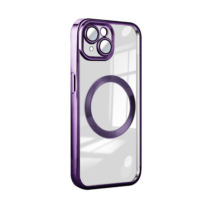 iPhone 15 Plus MagSafe対応 クリアケース パープル RM-15NPL-MGPP｜の通販はソフマップ[sofmap]