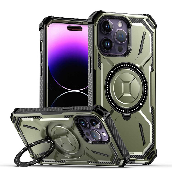 iPhone 15 Pro Max MagSafe対応ケース GEAR-X PRO グリーン RM-7808iPMGR｜の通販はソフマップ[sofmap]