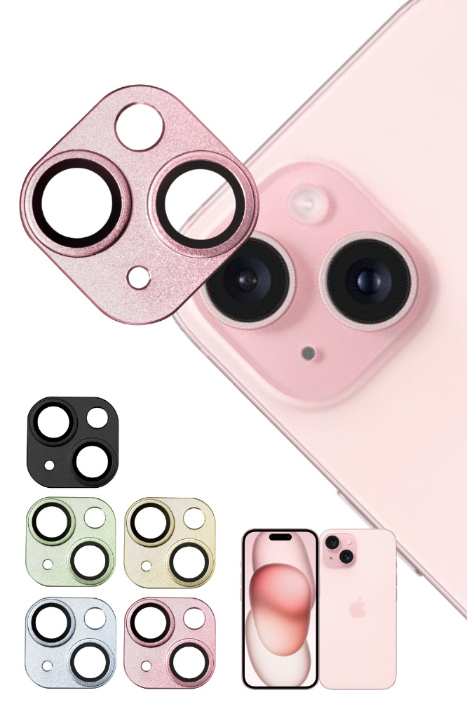 iPhone 15/15 Plus カメラレンズ 保護 ガラスフィルム 保護フィルム ピンク APIP15RFPIGL｜の通販はソフマップ[sofmap]