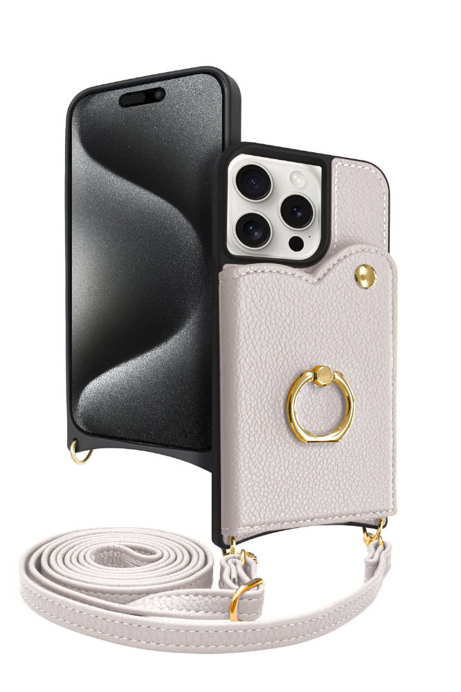 iPhone 15 Pro ショルダーケース アイファンデ5 フルール スズラン APIP15PIF53GR｜の通販はソフマップ[sofmap]