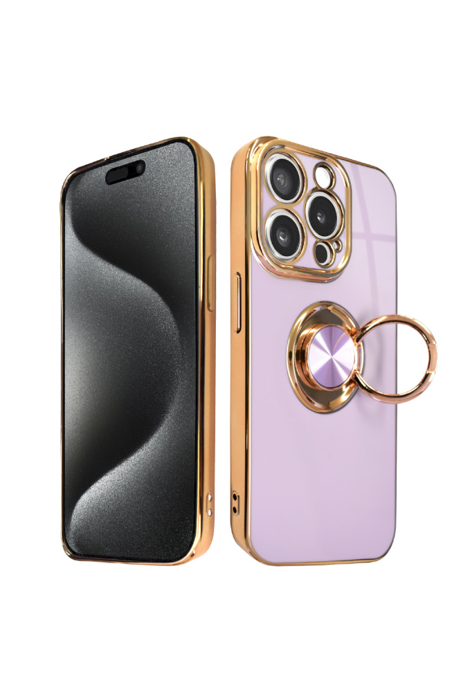 iPhone 15 Pro リング付キケース グリッティア ラベンダー APIP15PCL5PU｜の通販はソフマップ[sofmap]