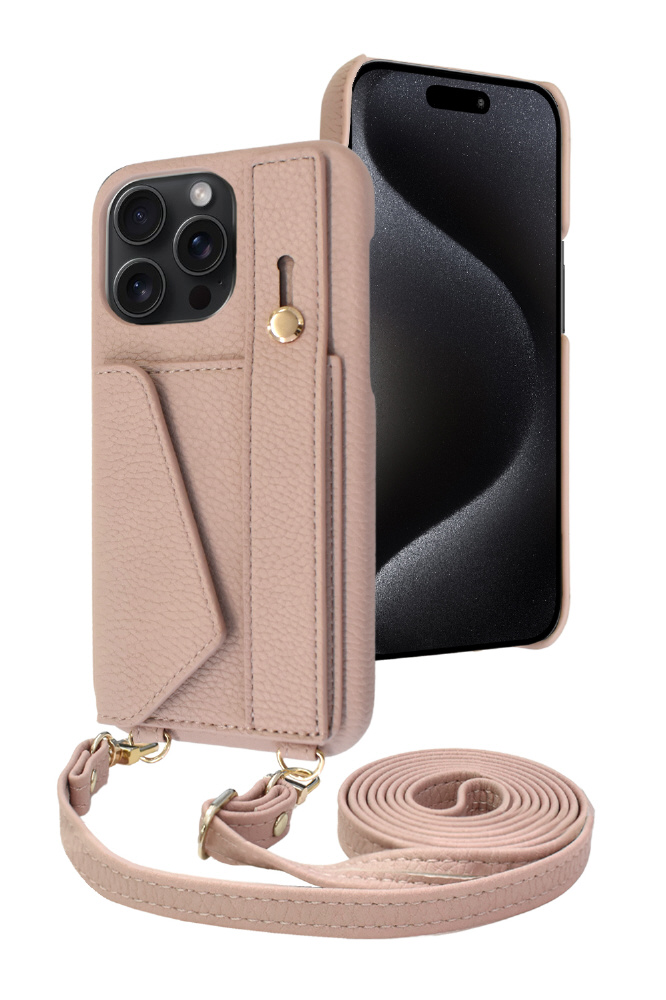 iPhone 15 Pro Max ショルダーケース i-fde5 STモード ミルキーベージュ APIP15PMIF51BE｜の通販はソフマップ[sofmap]