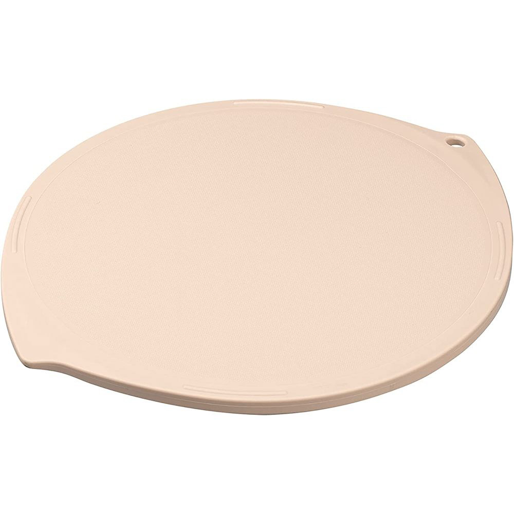 複数の食材が切りやすい抗菌丸型まな板 ベージュ [縦約26cm×横約29.8cm×厚さ約1.05cm/食洗器対応]｜の通販はソフマップ[sofmap]