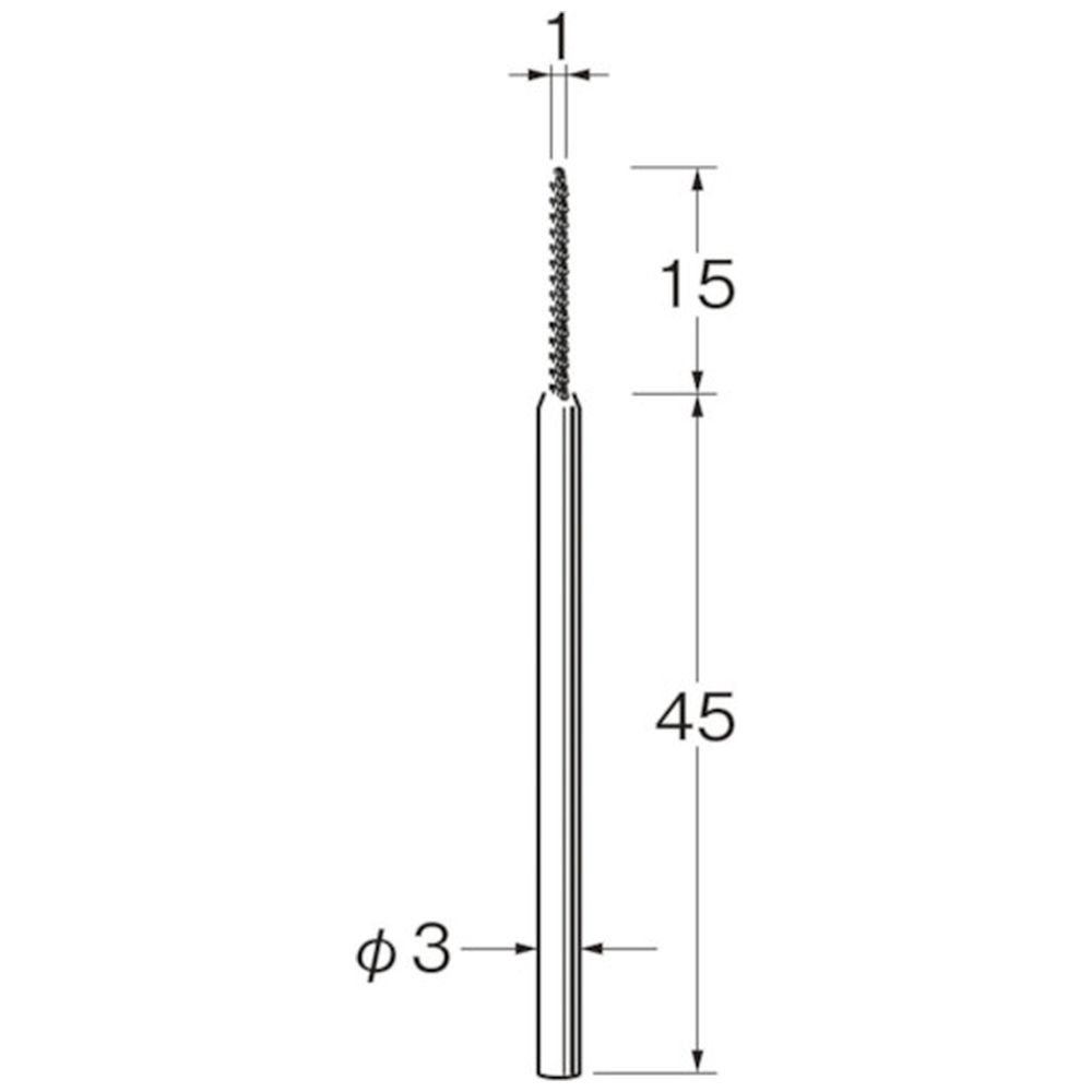 リューター スパイラルブラシ軸径（mm）： 3毛材： 研磨剤入りナイロン（グリッドナイロン） B8300｜の通販はソフマップ[sofmap]