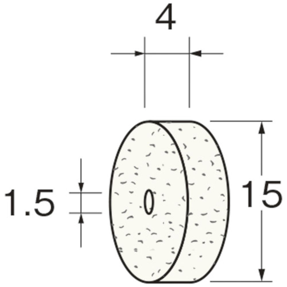リューター ホイール型フェルトバフホイール型幅（mm）15高さ（mm）4 F6124｜の通販はソフマップ[sofmap]