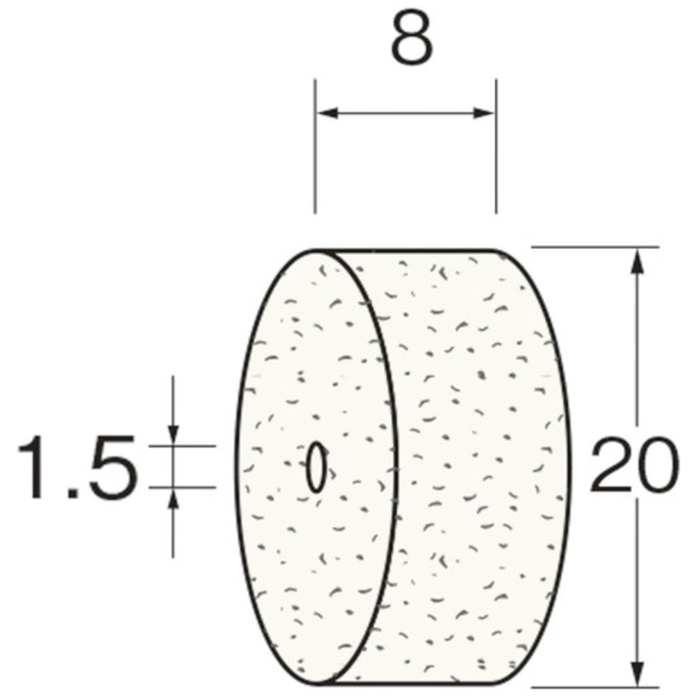 リューター ホイール型フェルトバフホイール型幅（mm）20高さ（mm）8 F6228｜の通販はソフマップ[sofmap]