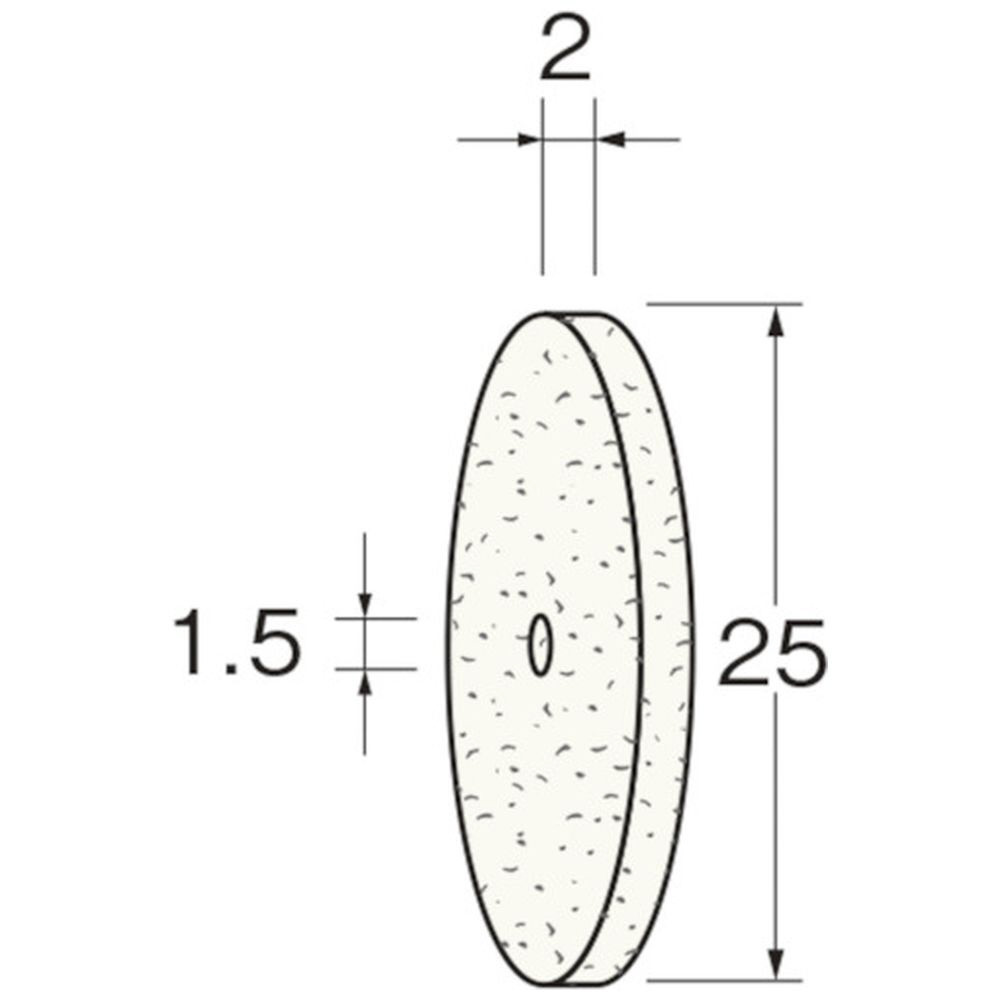 リューター ホイール型フェルトバフホイール型幅（mm）25高さ（mm）2 F6502｜の通販はソフマップ[sofmap]