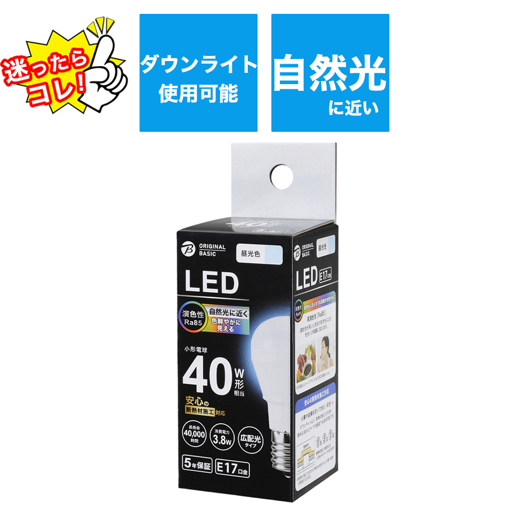 LED電球 LDA4D-G-E17/SK40XOS [E17 /一般電球形 /40W相当 /昼光色 /1個 /広配光タイプ]｜の通販は ...