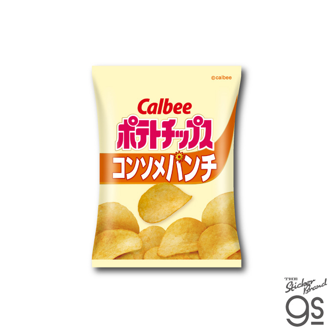 ダイカットビニールステッカー Calbee ポテトチップス コンソメパンチ CAL-007｜の通販はソフマップ[sofmap]