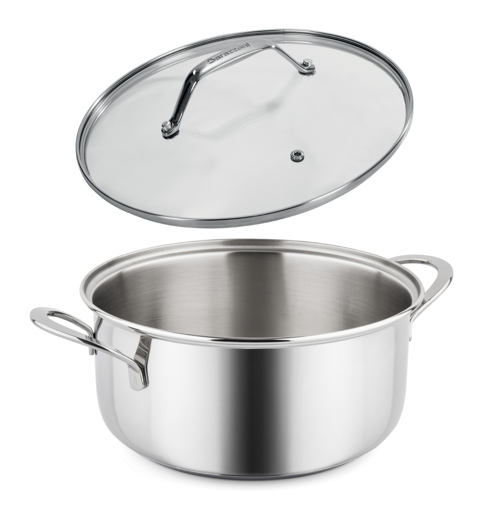 耐熱ガラス蓋付 キャセロール（28cm） DOLCE VITA シルバー 267102028-GL [IH対応]｜の通販はソフマップ[sofmap]