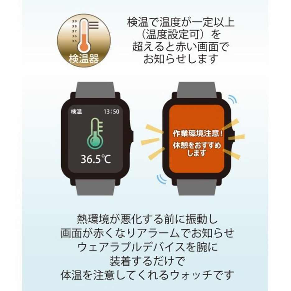 WW23007-BK 温度環境アラート付スマートウォッチ ブラック｜の通販はソフマップ[sofmap]