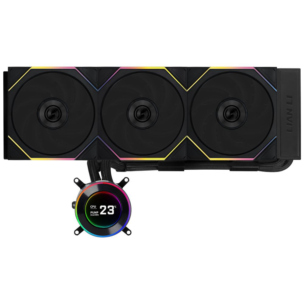 水冷CPUクーラー 120mmファンx3 [LGA1851/1700・AM5/AM4] HydroShift II LCD-C 360TL ブラック LL-HS2-LCD-360TL-BK｜の ...