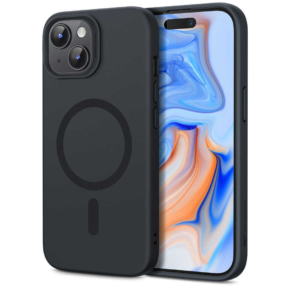 iPhone 15（6.1インチ） シリコンケース Black ESRCloudSoftCase(HaloLock)CompatiblewithiPhone15｜の通販はソフマップ[sofmap]