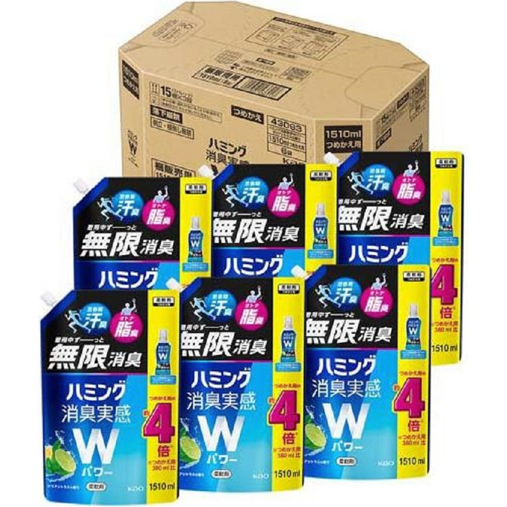 【ケース】 ハミング消臭実感Wパワー クリアシトラスの香り つめかえ用 1510ml×6個 ハミング｜の通販はソフマップ[sofmap]