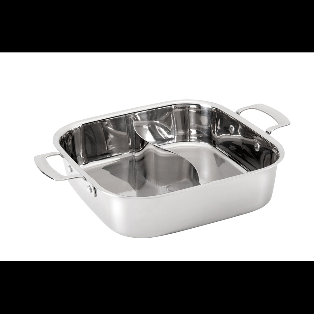 燕舞 IH対応 角型2槽火鍋 30cm ガラス蓋付｜の通販はソフマップ[sofmap]