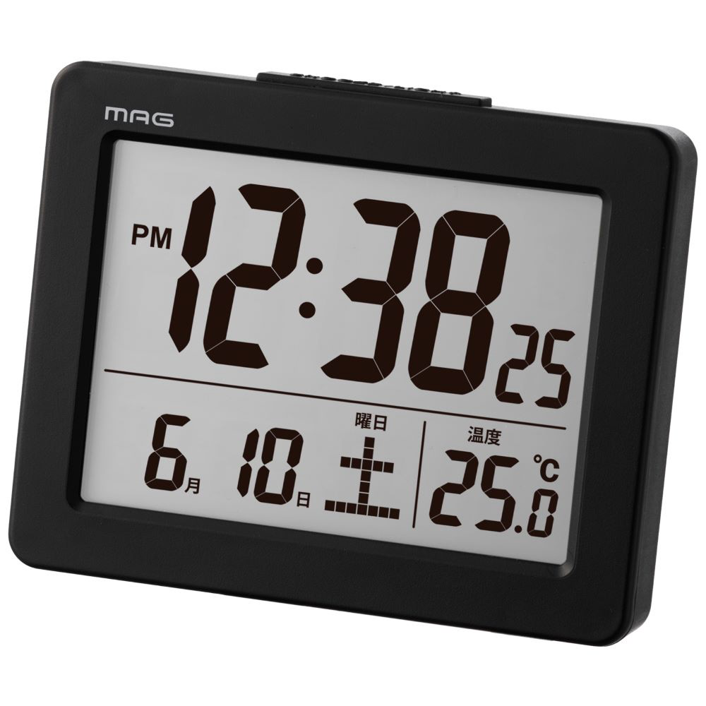 目覚まし時計 ブリム MAG ブラック T-779BK-Z [デジタル]｜の通販はソフマップ[sofmap]