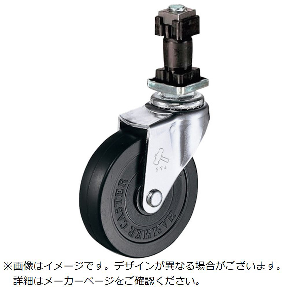 ハンマー パイプ差込み旋回式ゴム車輪 75mm 角25用 4204ENR75｜の通販はソフマップ[sofmap]