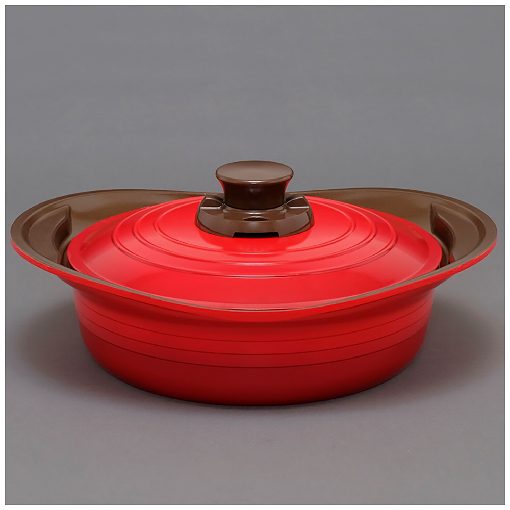 〔展示品〕 無加水鍋 浅型 レッド MKSS-P24S [24cm /IH対応]｜の通販はソフマップ[sofmap]