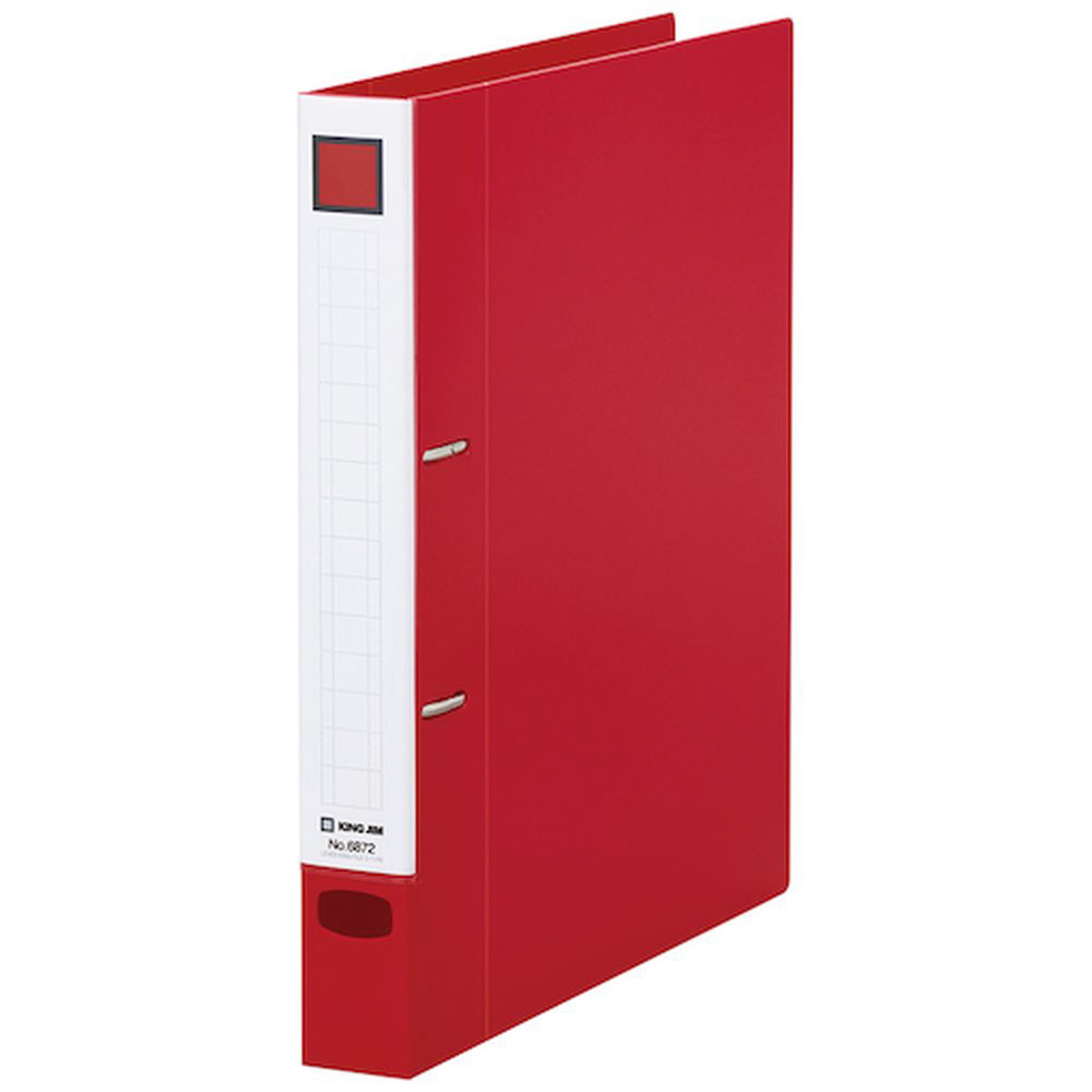 レバーリングファイル Dタイプ [A4/タテ型] 赤 6872-R｜の通販はソフマップ[sofmap]