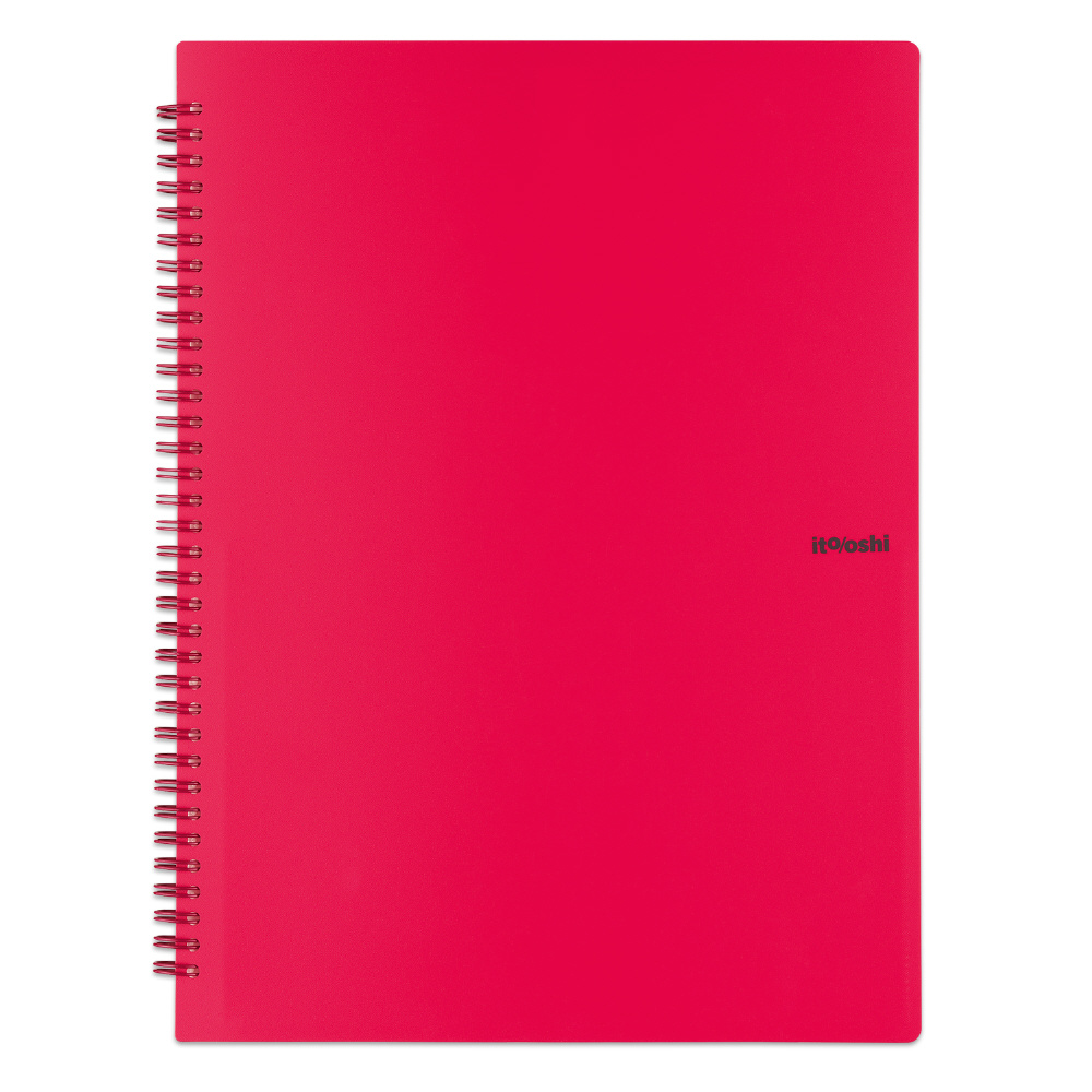 ツインリング型ファイル 1ポケット [A4/24シート] ito/oshi(イトオシ) レッド FL-324CF｜の通販はソフマップ[sofmap]