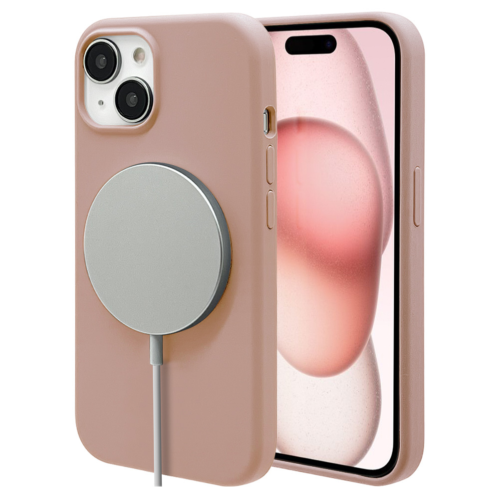 iPhone 15 PCシリコンケース Magsafe対応 スモーキーピンク｜の通販はソフマップ[sofmap]