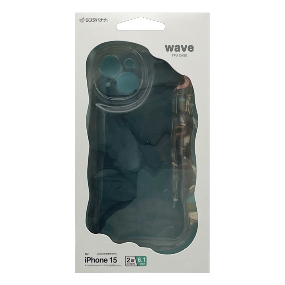 iPhone 15 WAVECASE 極限保護 ぷっくりTPUケース ブラック 7877IP361TPLBK｜の通販はソフマップ[sofmap]
