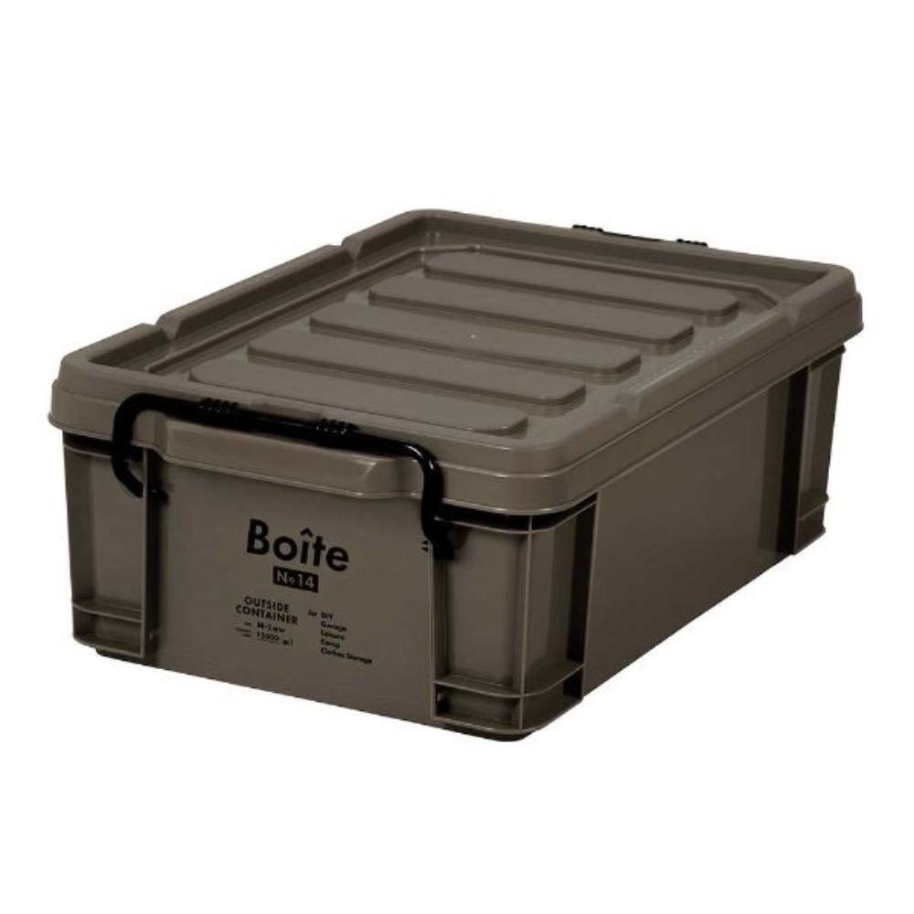 Boite コンテナボックス 収納 M ロー 13L ブラウン MA-4096｜の通販はソフマップ[sofmap]